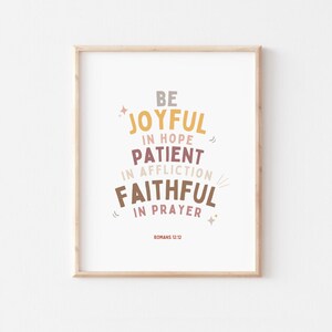 Kids Bible Verse Wall Art, Sunday School Decor, Christian Education ...