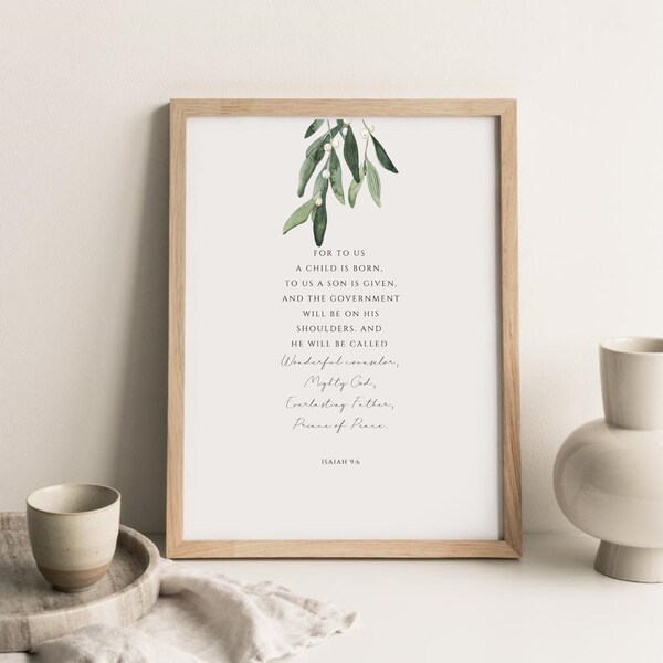 Isaiah 9 6 - Etsy
