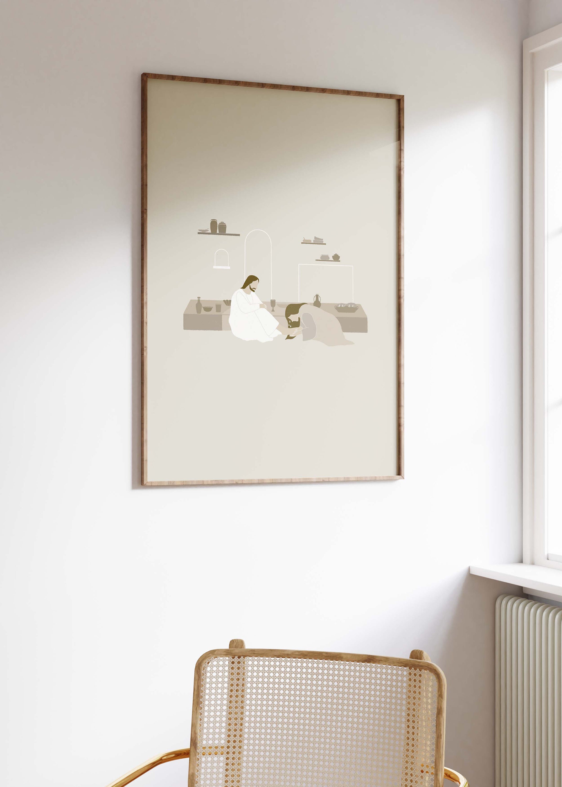 Jesus Anointed by A Sinful Woman, Luke 7:36-50, Bible Sketches, Bible ...