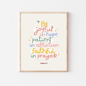 Kids Bible Verse, Scripture Poster Whimsical Wall Art, Church Sunday ...