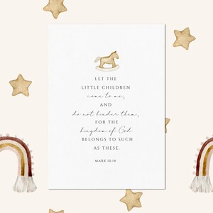 Mark 10:14 Let the Little Children Come to Me Bible Verse - Etsy