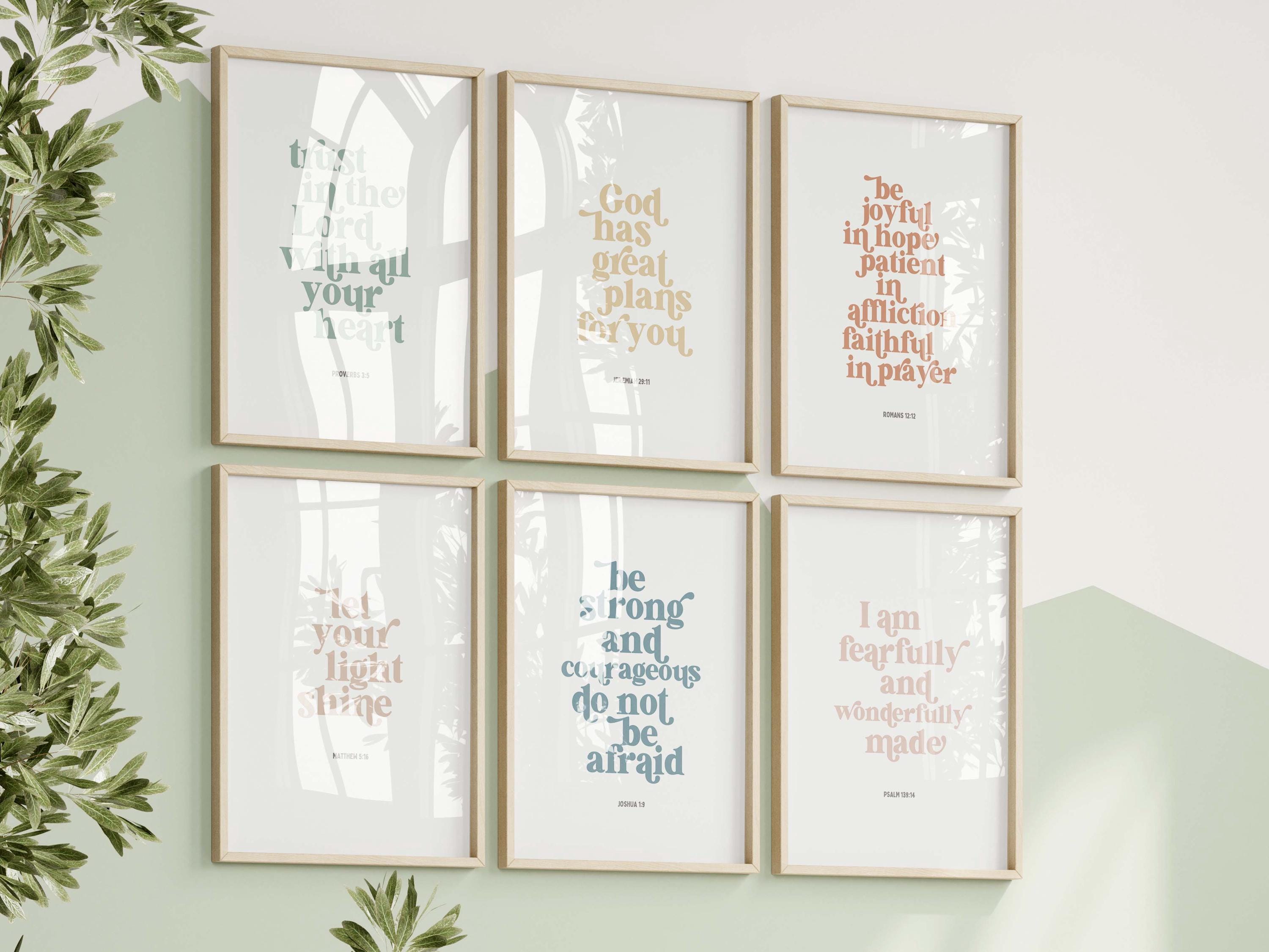 Bible Verse Poster Set: Christian Classroom Decor (digital Download) - Etsy