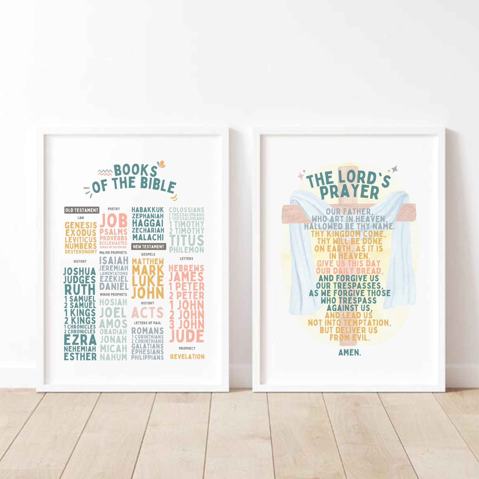 Kids Bible Verse Wall Art Sunday School Decor Christian - Etsy