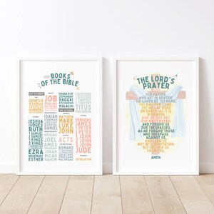 Kids Bible Verse Wall Art, Sunday School Decor, Christian Education ...