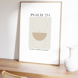 Psalm 23:1 the Lord is My Shepherd I Lack Nothing Modern Minimalist ...