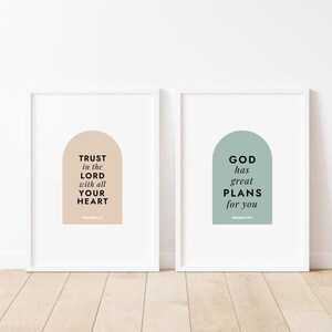 Kids Bible Verse, Scripture Poster Minimalist Wall Art, Church Sunday ...