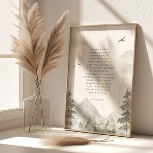 Philippians 4:8 Whatever is True Whatever is Noble, Scripture Bible ...