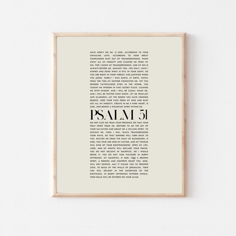 Psalm 51 - Etsy