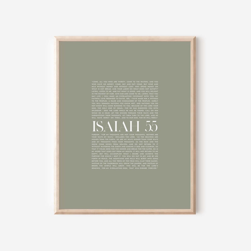Isaiah 55 - Etsy