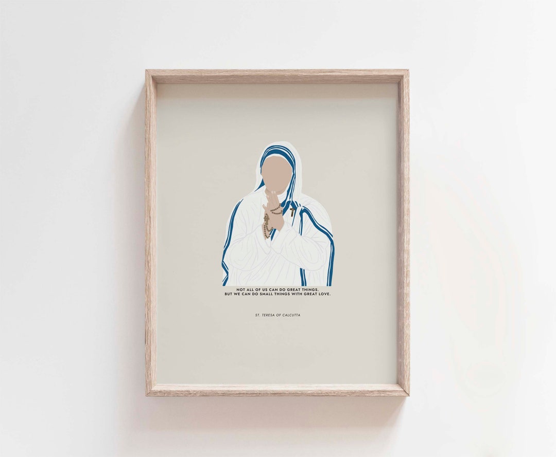 St. Teresa of Calcutta Quote Art: Catholic Home Decor (digital Download ...