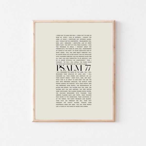 Psalm 77 Art - Etsy