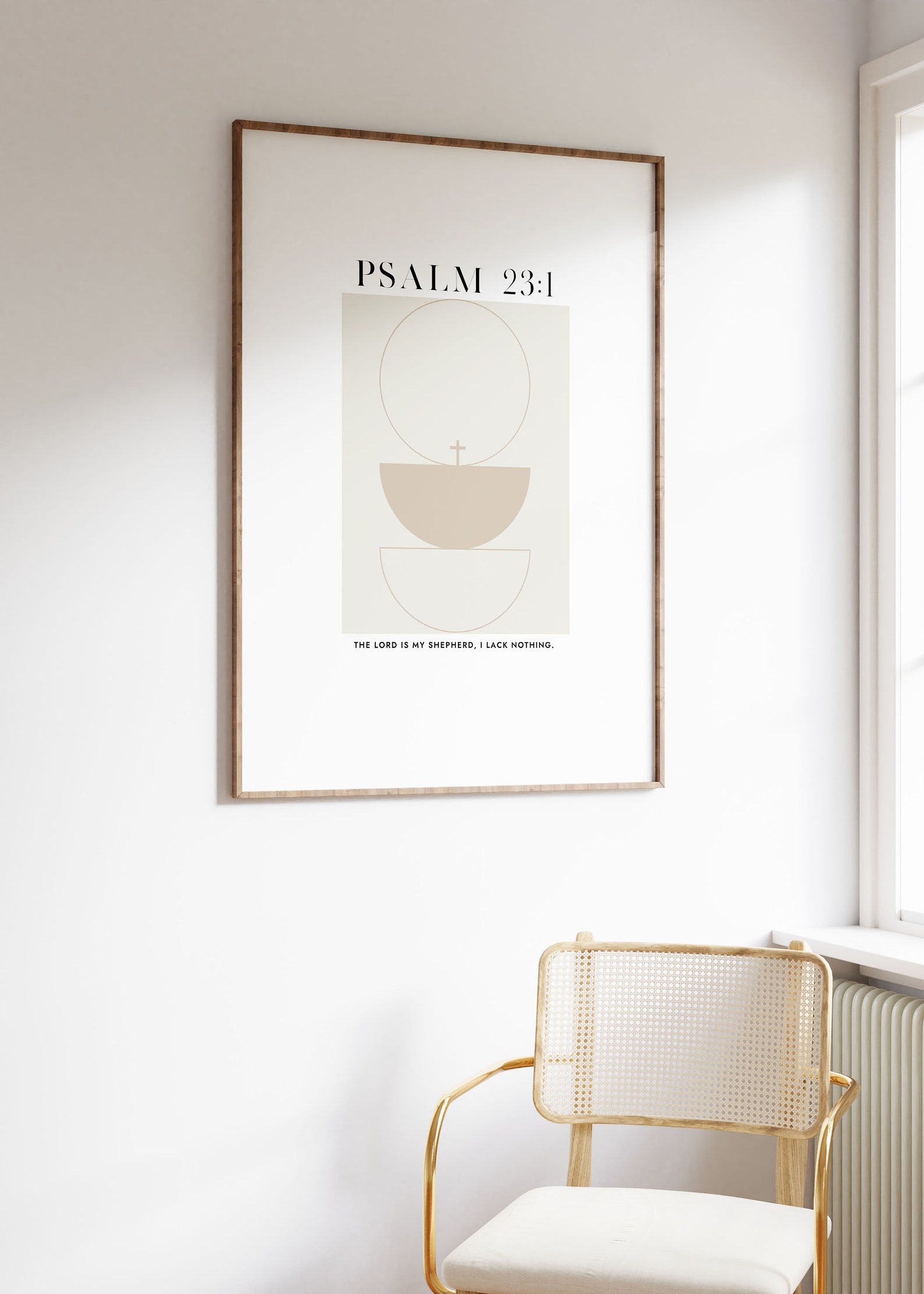 Psalm 23:1 the Lord is My Shepherd I Lack Nothing Modern - Etsy