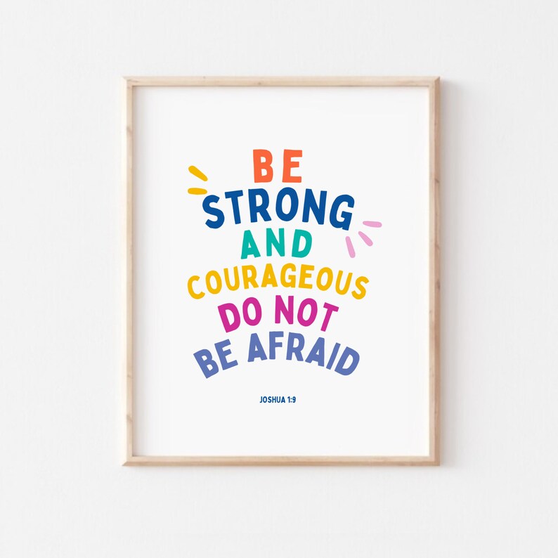 Bible Verse Kids Wall Art: Christian Nursery Decor (digital Download ...