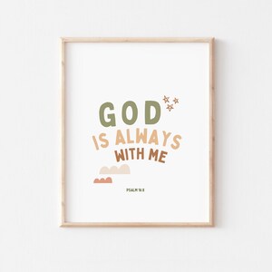 Kids Bible Verse Wall Art, Sunday School Decor, Christian Education ...