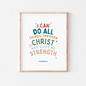 Kids Bible Verse Scripture Poster Wall Art Church Sunday - Etsy