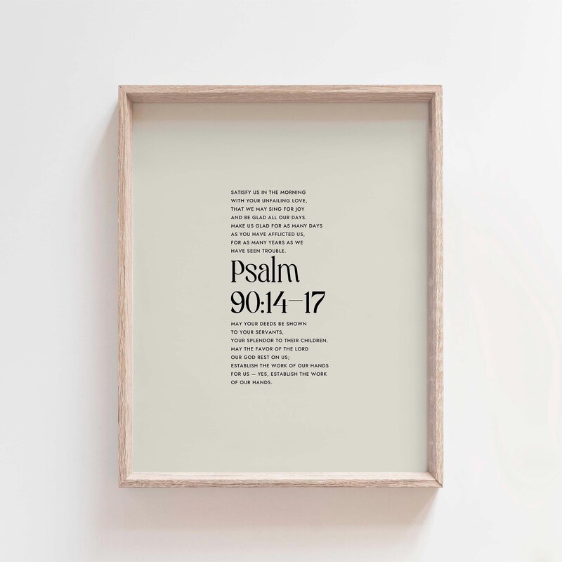 Psalm 90 14 - Etsy