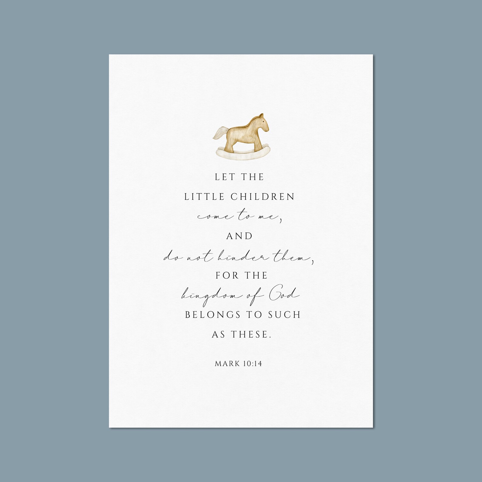 Mark 10:14 Let the Little Children Come to Me Bible Verse - Etsy