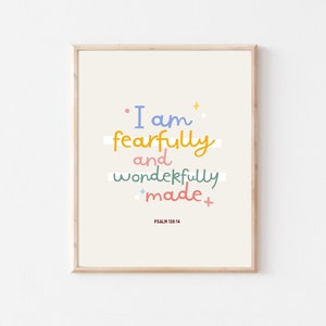 Kids Bible Verse, Scripture Poster Whimsical Wall Art, Church Sunday ...