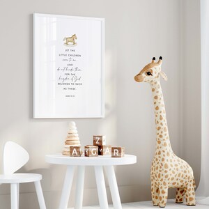 Mark 10:14 Let the Little Children Come to Me, Bible Verse Nursery for ...