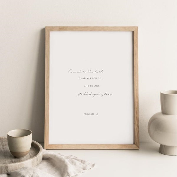 Proverbs 16 3 - Etsy