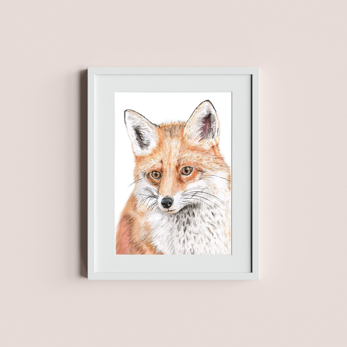 Fox Art Print, Fox Watercolour Painting, A4 Art Print, Fox Gifts, Fox ...