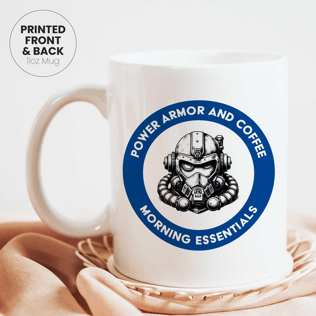 Fallout-inspired Mug, Power Armor and Coffee Cup, Geek Gift for Gamers ...
