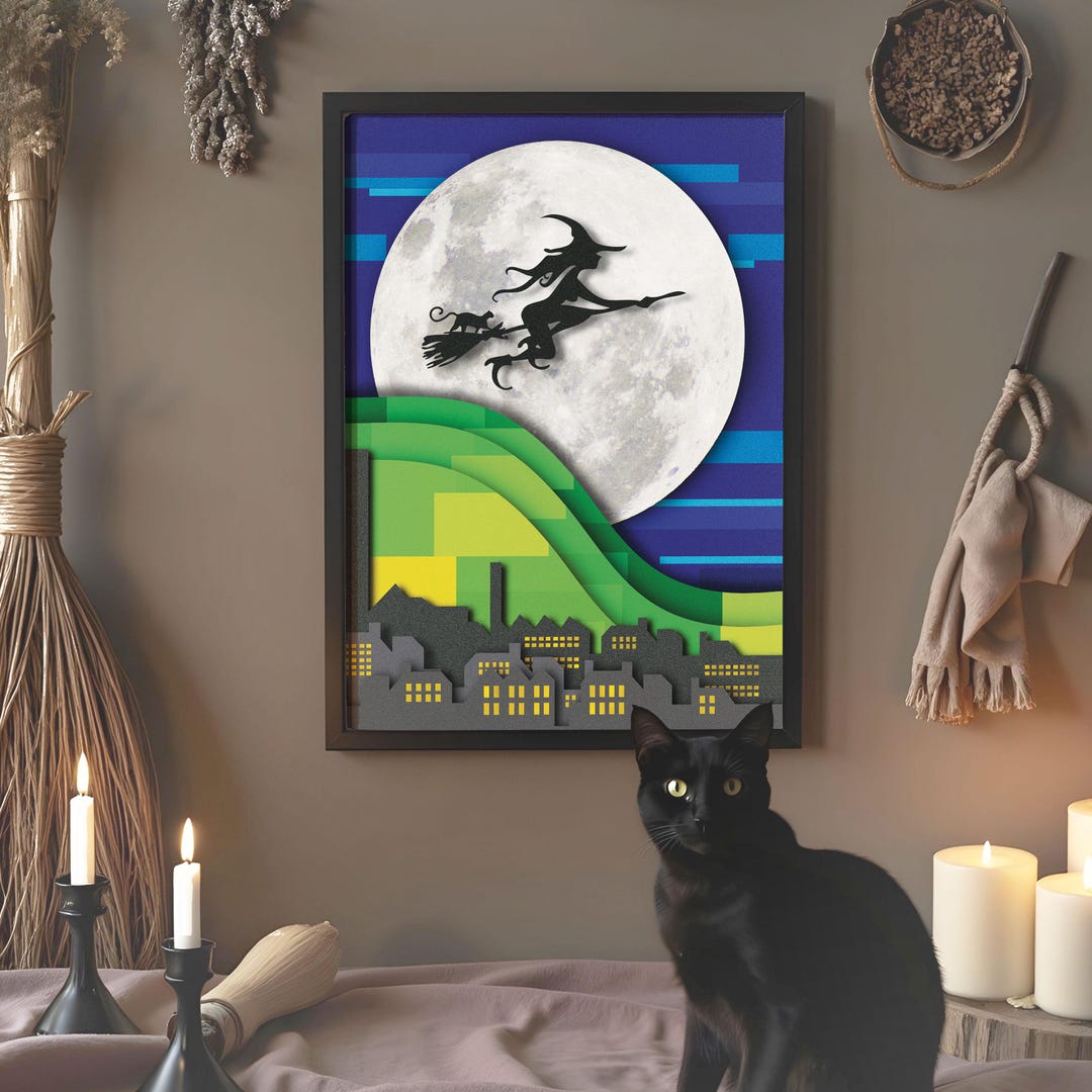 Pendle Witches Poster: Lancashire Folklore Art, Historic England - Etsy
