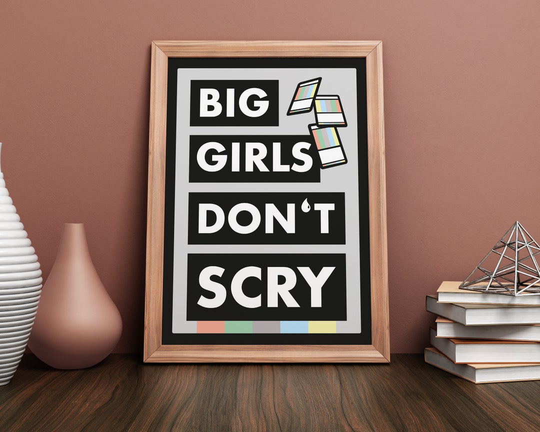 MTG Wall Art, Big Girls Don't Scry, Instant Download, MTG Gift, Magic ...