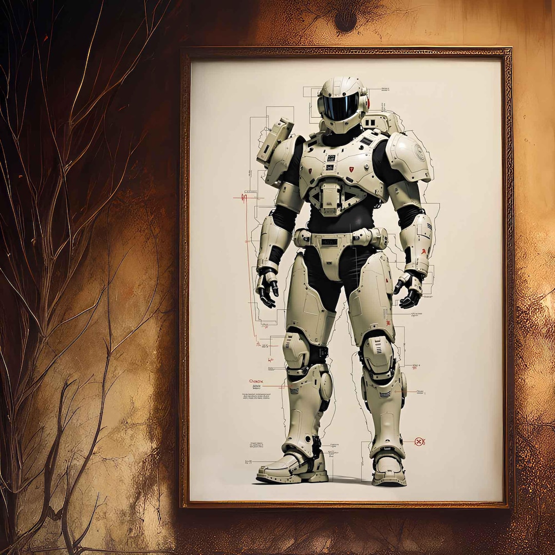 Fallout Fan Art Power Armor Poster Digital Art Download - Etsy