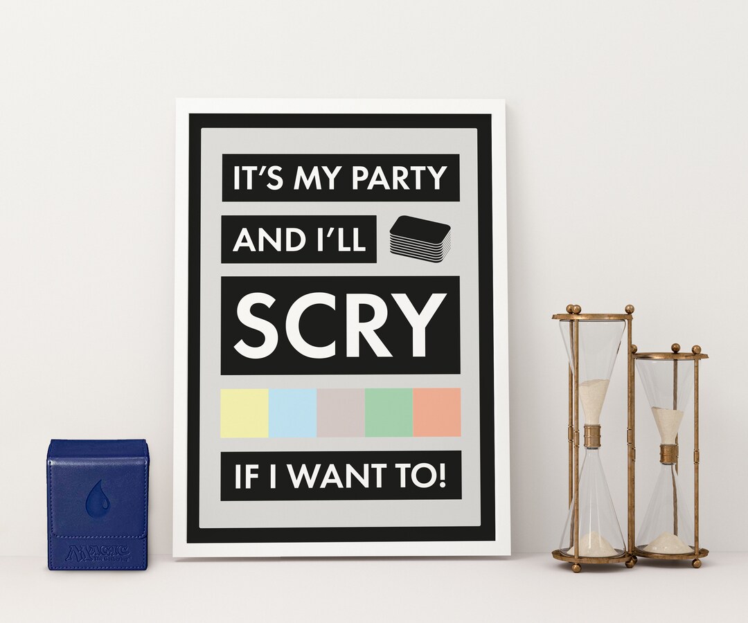 MTG Art, Its My Party and I'll Scy If I Want To, Instant Download, MTG ...