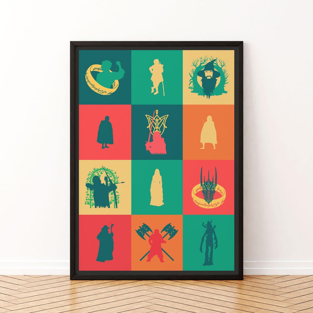 Lord of the Ring Poster, LOTR Home Decor, Lord of the Rings Gift - Etsy