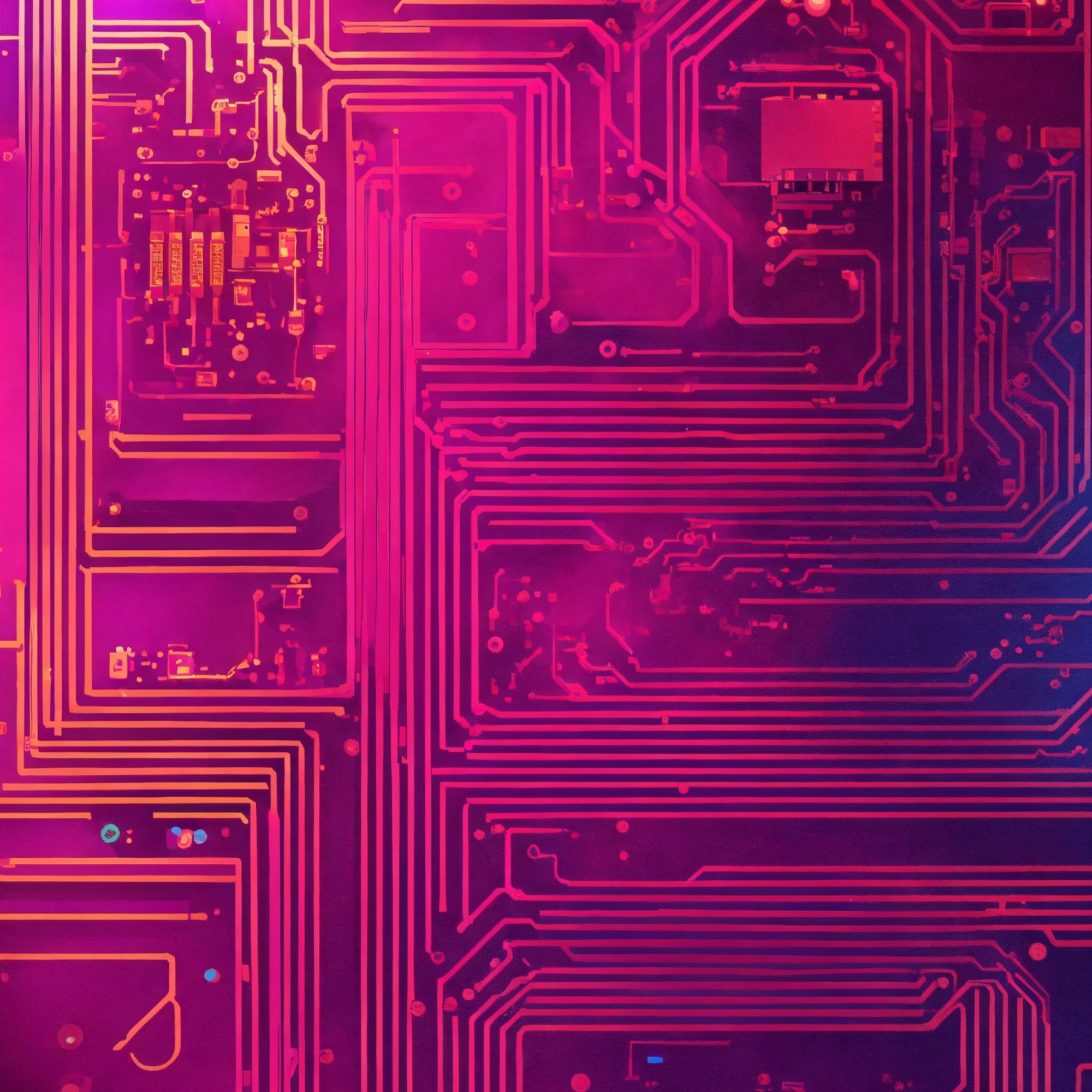 Circuit Board Interior Wallpaper - Etsy