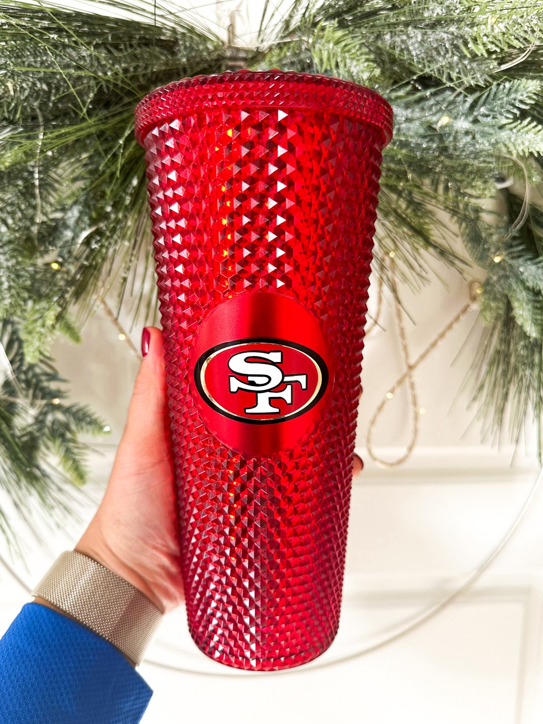 SF 49ers Cup, San Francisco 49ers Cup, 49ers Gift, 49ers Studded Cup ...