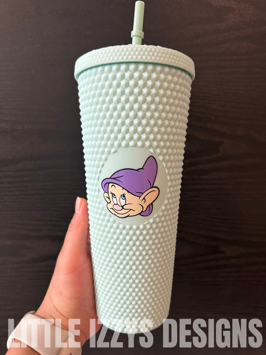 Dopey Cup Snow White Dopey 24 Oz Studded Tumbler Disney Cup Starbucks ...