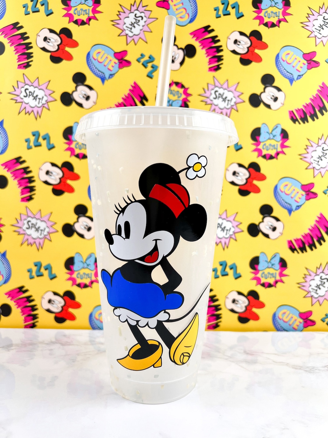 Minnie Mouse Cup - Minnie Cup - Retro Minnie Cup - Cold Cup Tumbler ...