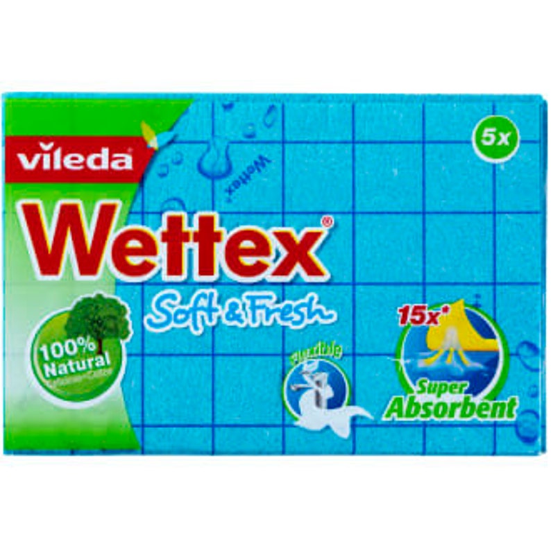 The Original Wettex Soft & Fresh, Peach or Blue - Made in Sweden, Ships ...