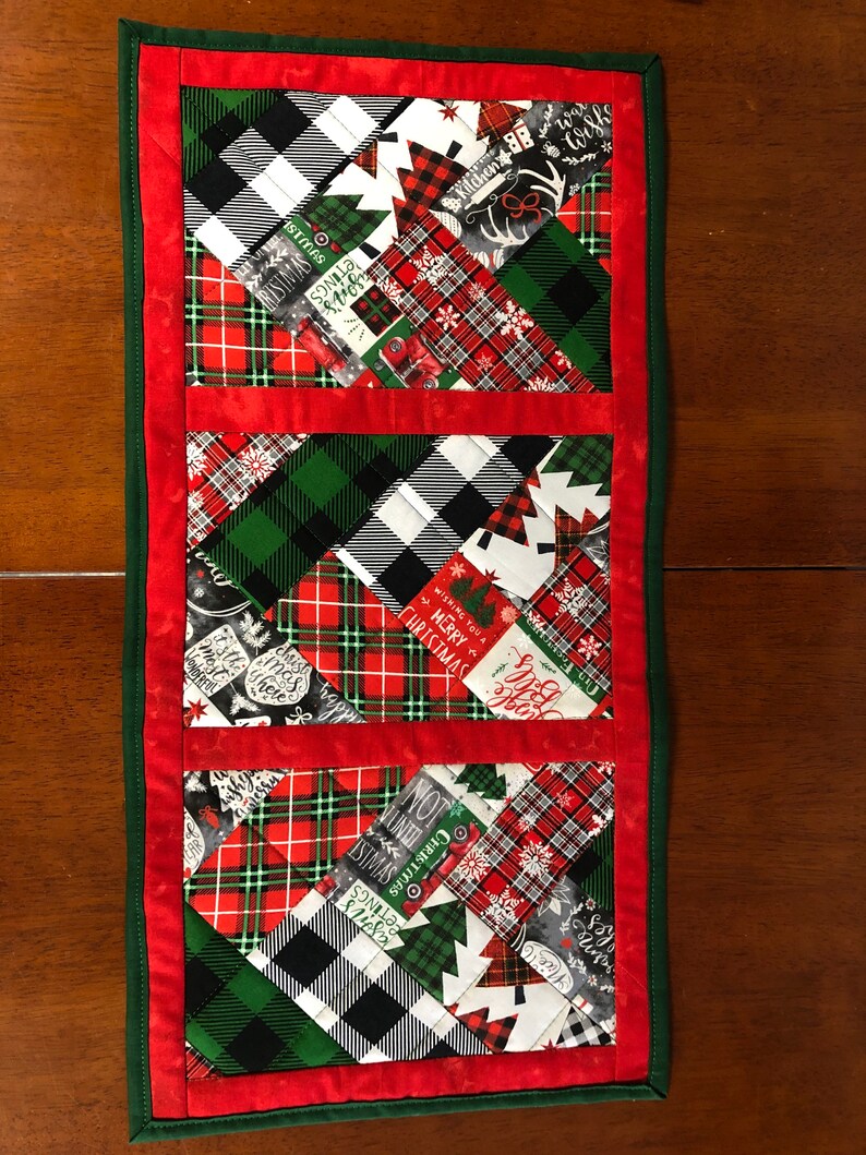 French Braid Table Quilted Table Runner. - Etsy