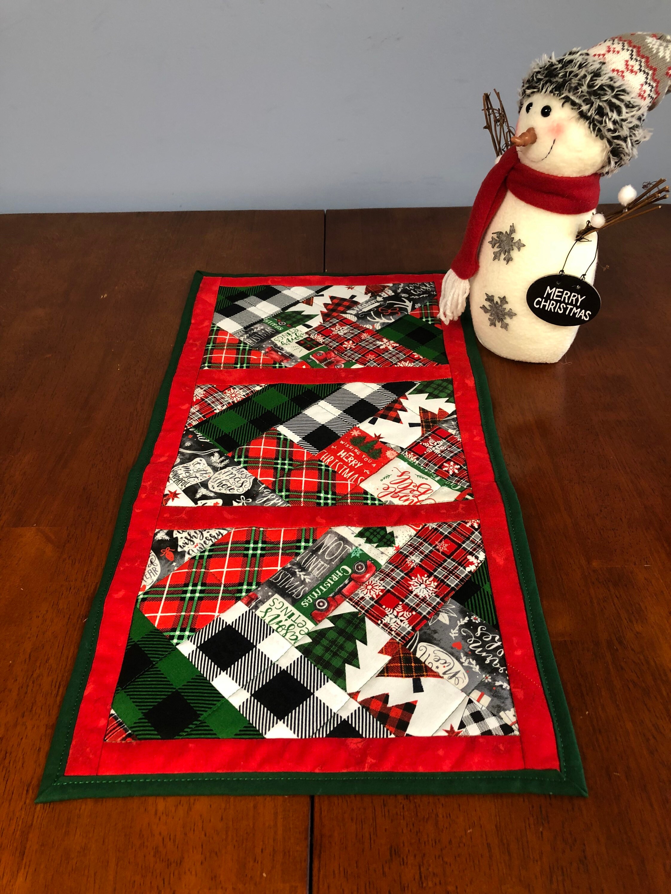 French Braid Table Quilted Table Runner. - Etsy
