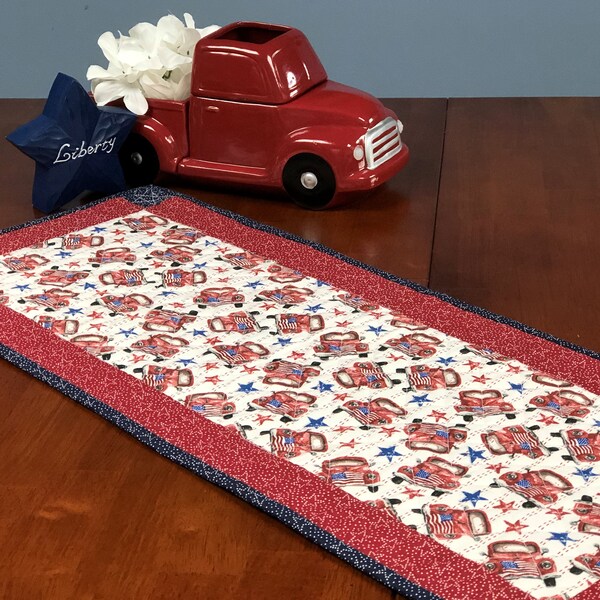 Red Truck Table Runners - Etsy