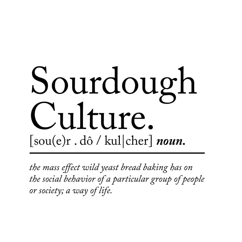 Funny Sourdough Culture Definition Card Digital Download. Foodie Gifts ...
