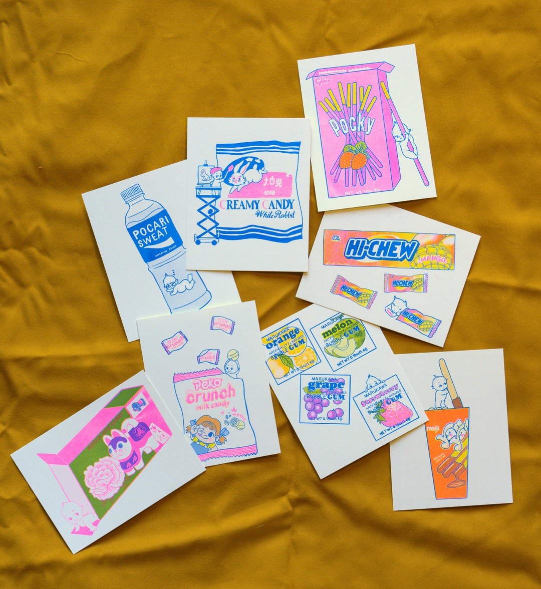 Risograph Kewpie Baby Postcard Variety Pack 8 Cards - Etsy