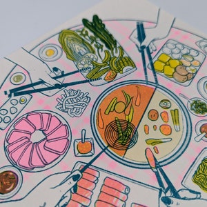 Hot Pot 8.5"x8.5" | Risograph Print - Etsy