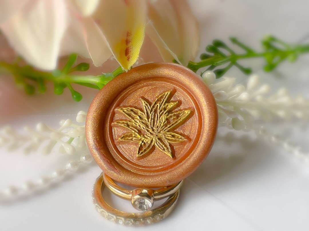 Lotus Flower Wedding Wax Seal, Wax Seal Stickers, Floral Wax Seals - Etsy