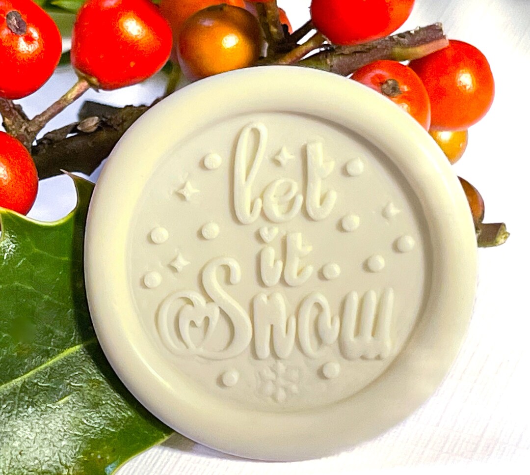 Let It Snow Wax Seal Stickers for Christmas Wrapping Xmas - Etsy