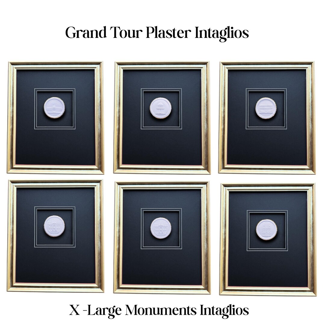 Grand Tour Monument Intaglio, Framed European Architectural Wall Art ...
