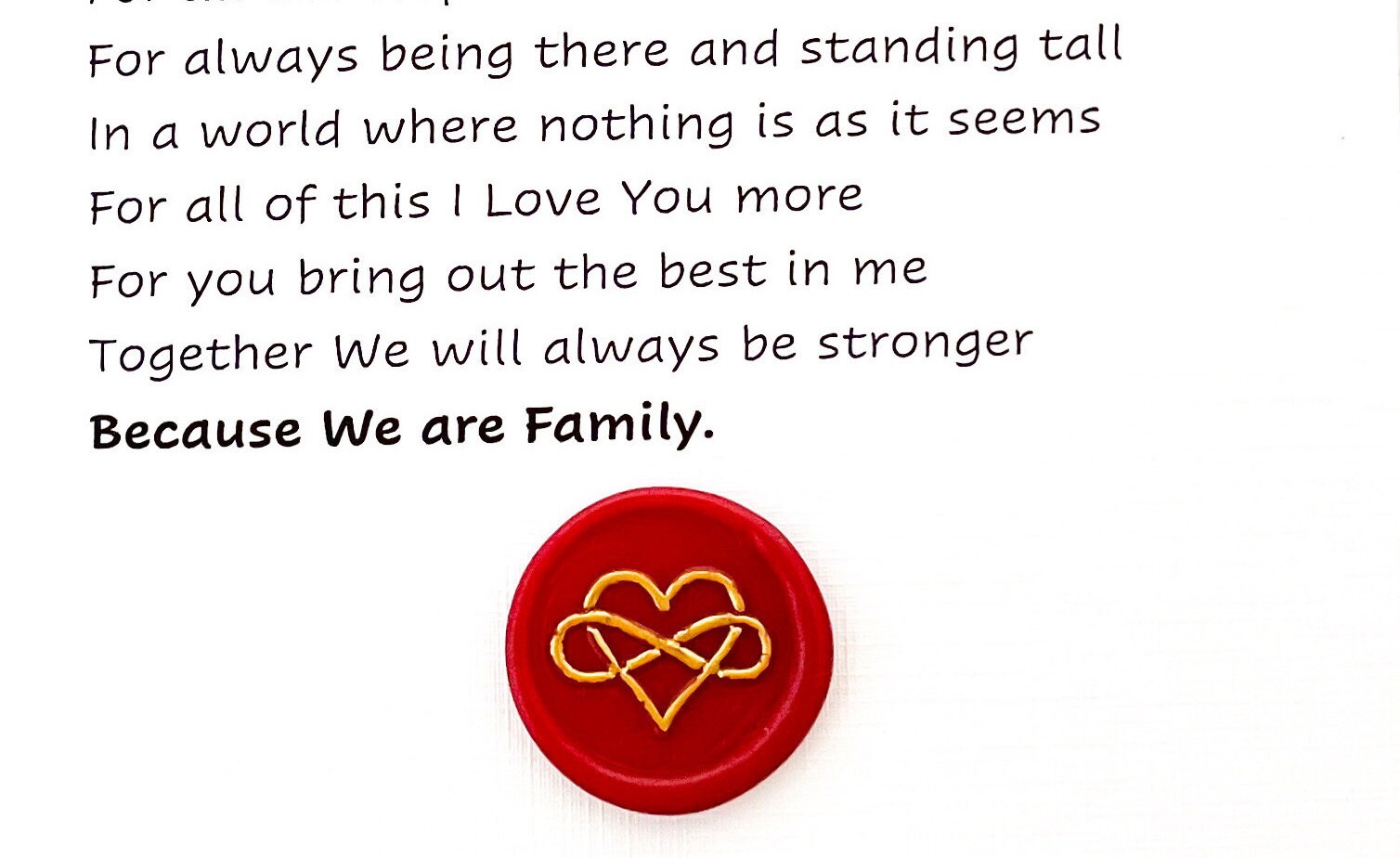 Thank You Card for Family Family Appreciation Greeting Card - Etsy