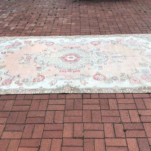 Oversize Floral Design Cream Color Carpet Trendy Home Decor - Etsy