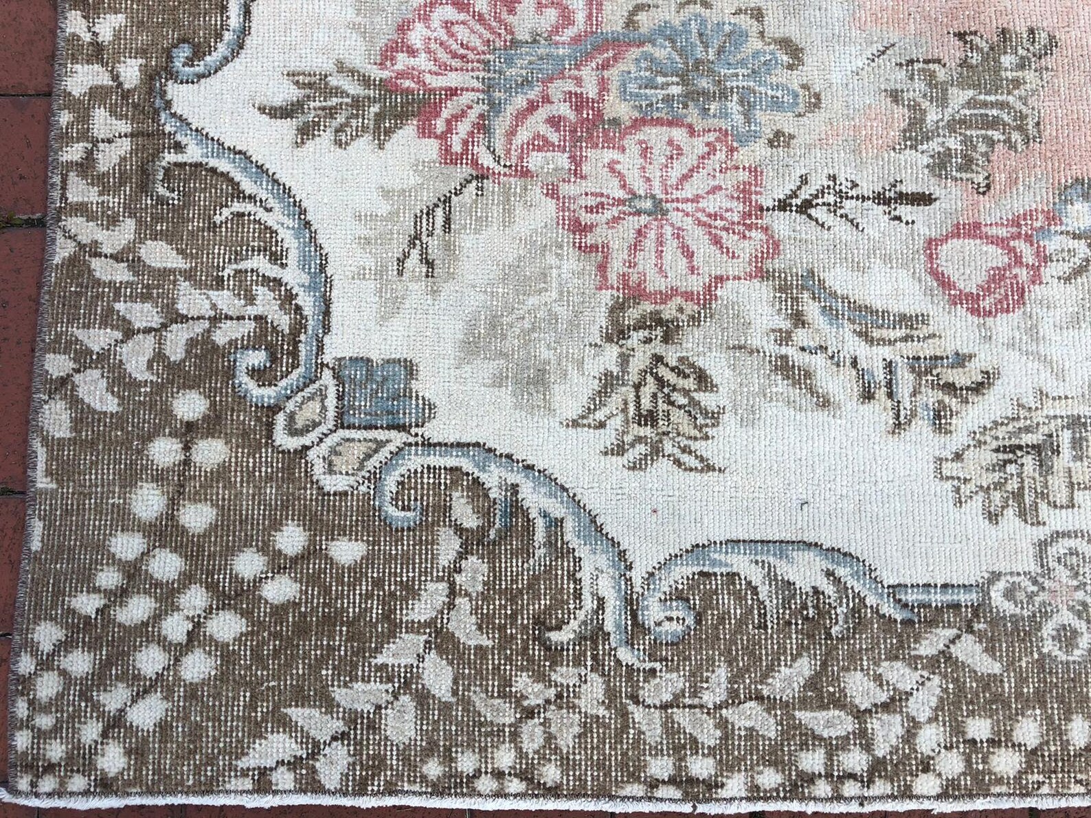 Oversize Floral Design Cream Color Carpet Trendy Home Decor - Etsy