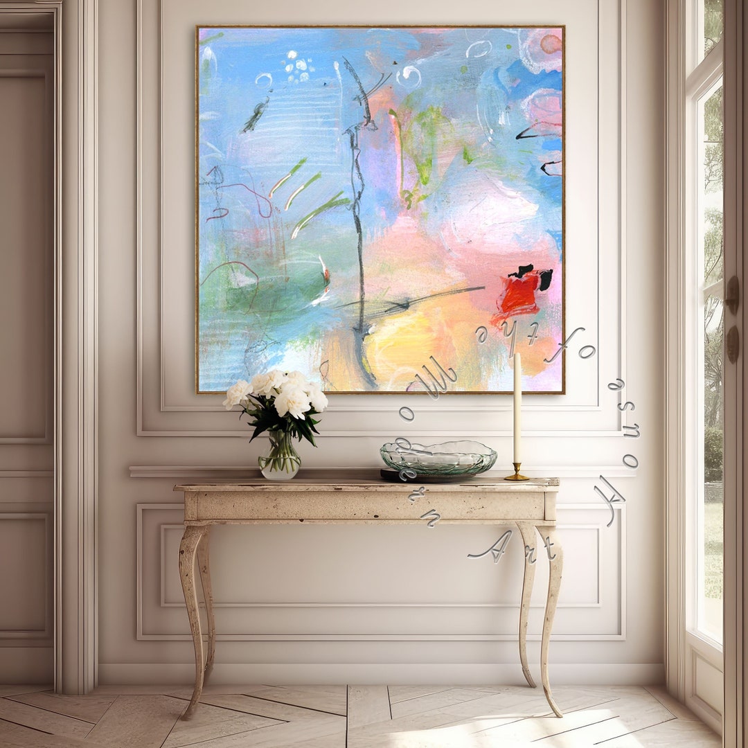 Large Abstract Prints, Abstract Painting, Canvas Wall Art, Giclee ...
