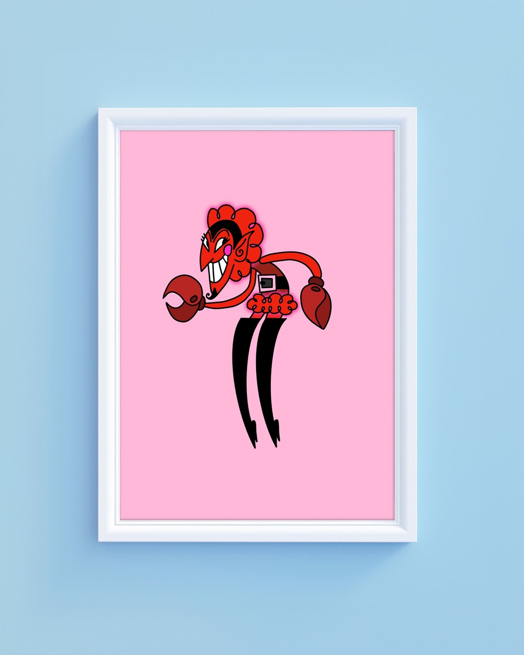 HIM Powerpuff Girls Artwork L Fun Devil Valentines Pink Red Bright ...